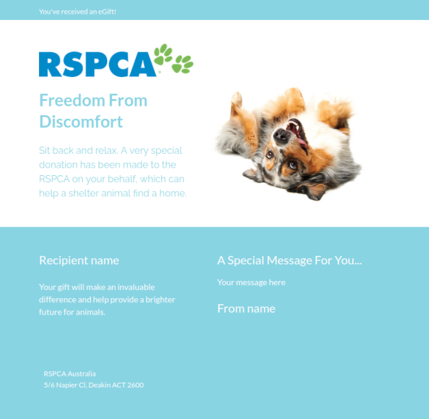RSPCA eCards – RSPCA Gift Cards